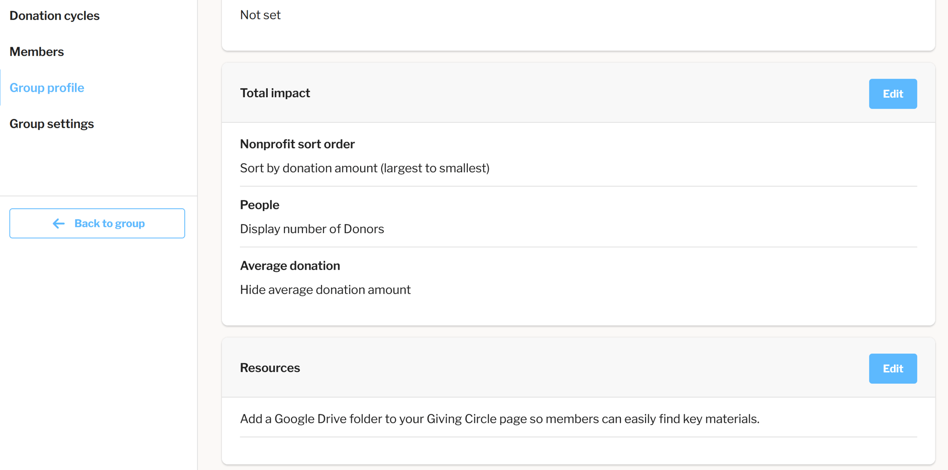 How do I add a Google Drive folder to my Giving Circle page?
